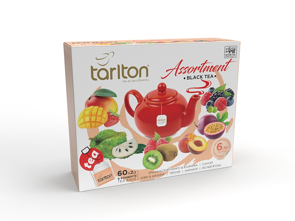 Tarlton Tea schwarzer Tee Assorti mit 60 Beutel x 2g. 120g. | Schwarzer ...